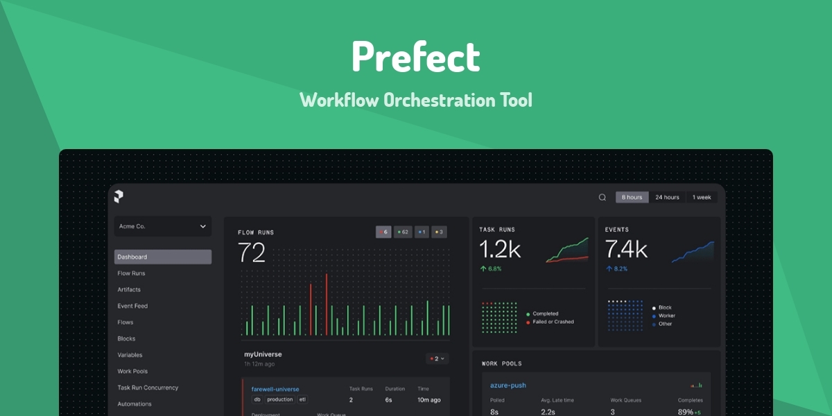Prefect Workflow Orchestration Tool Made With Vue Js